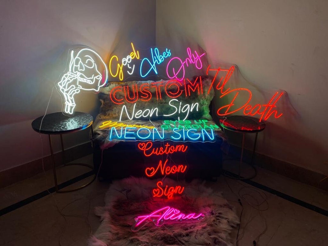 Customized Aesthetic Neon Sign Wall Art Decor Wedding Neon Sign ...