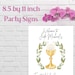 First Holy Communion Party Signs - 1st Communion Party Signs -catholic ...