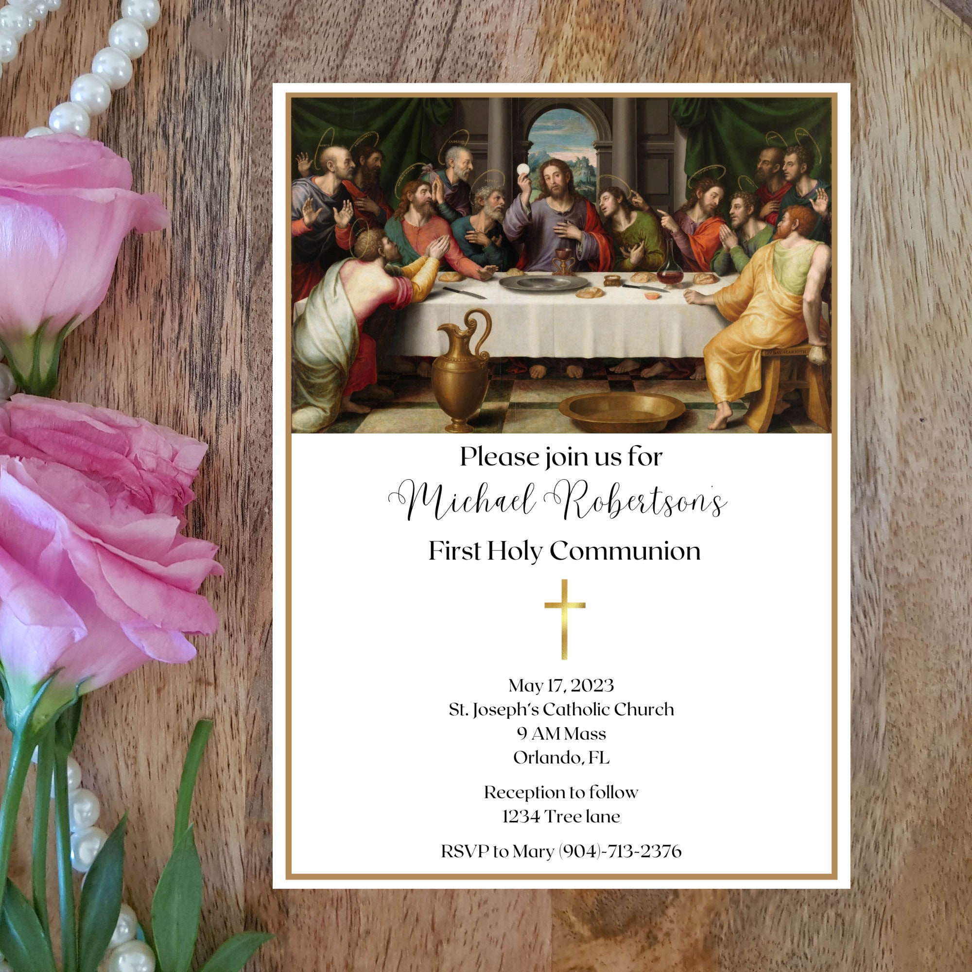 Confirmation Invitation Digital Download Descent of the Holy - Etsy