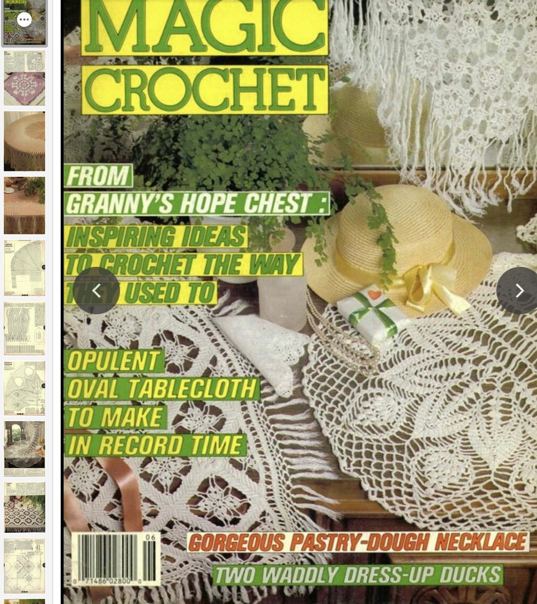 Vintage, Magic Crochet Magazine, PDF Format. Crochet Models, Patterns ...