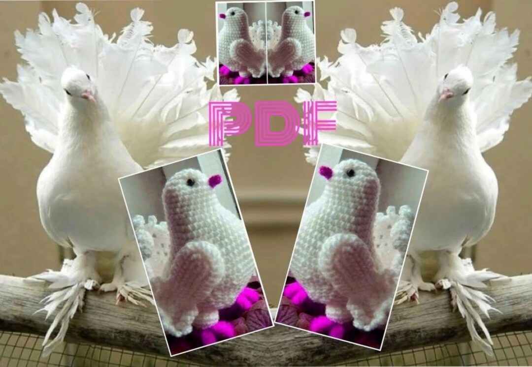 Amigurumi, Dove Crochet Pattern. Master Class Pattern in Photo step by ...