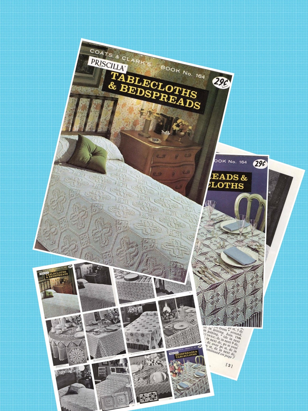 PDF Vintage Magazine Priscilla, Crochet Patterns, White Cotton ...