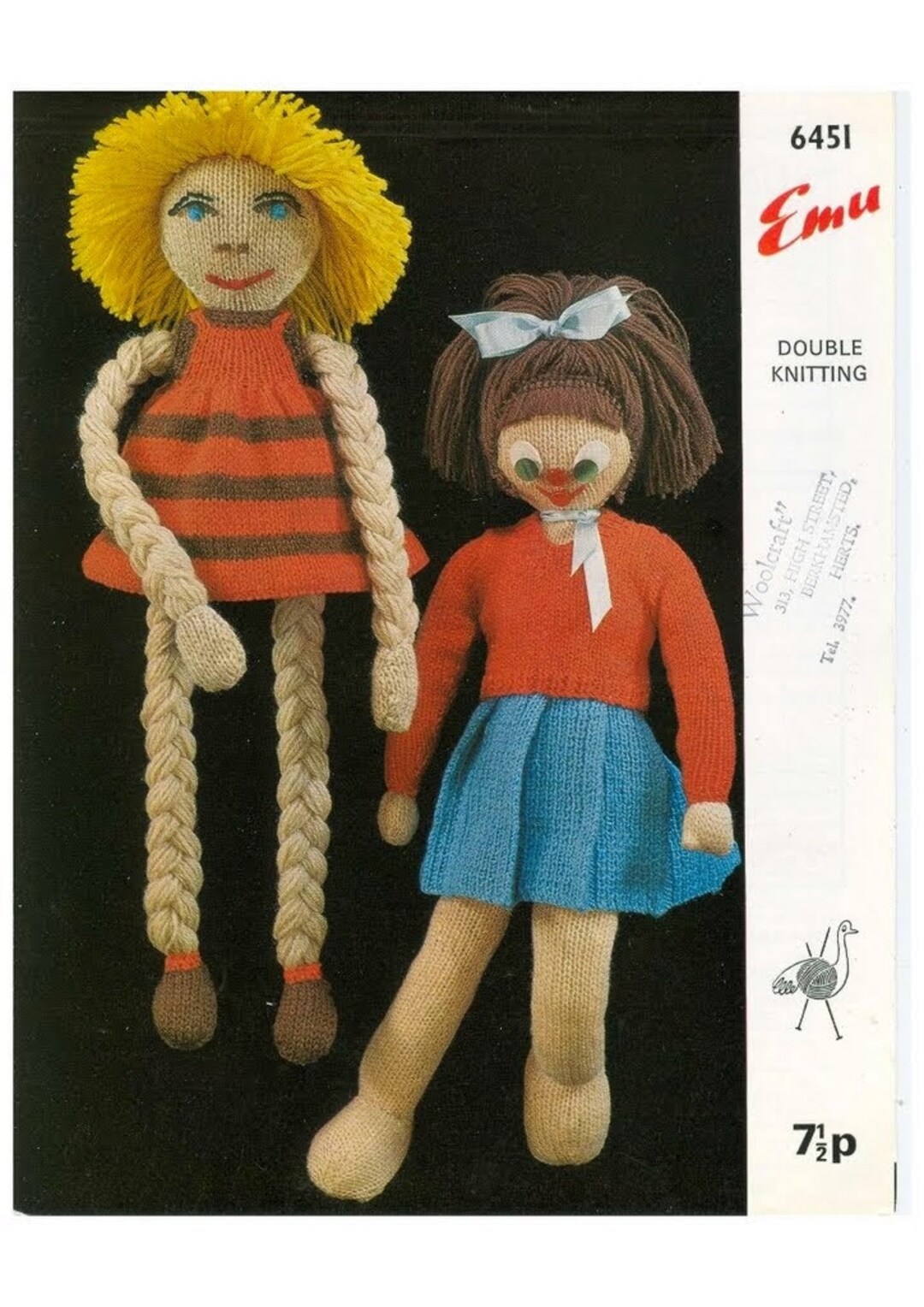 PDF Emu Magazine, Vintage in Pdf Format. Knitted Cuddly Doll Models. Patterns With English ...