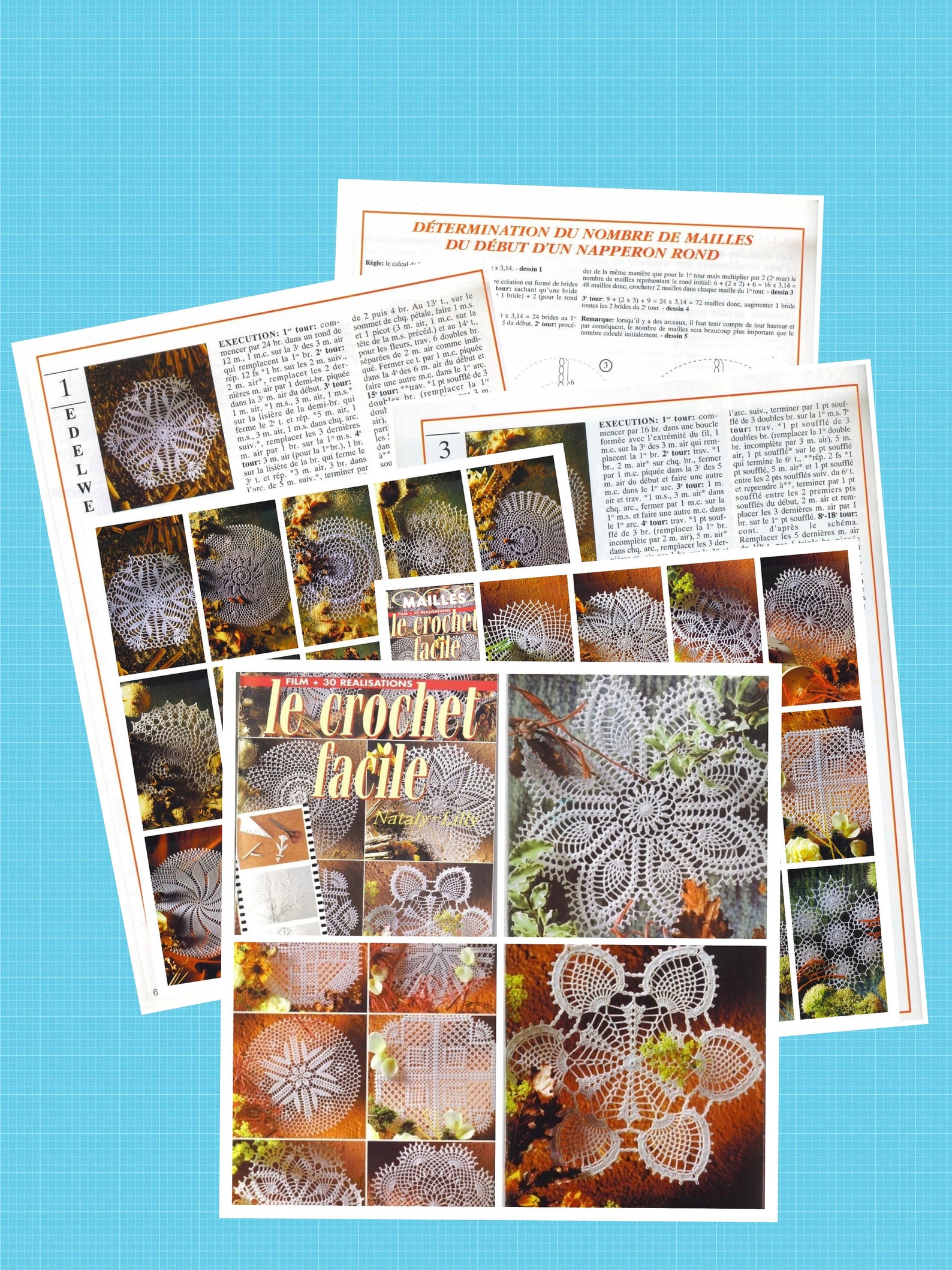 PDF Vintage.magazine Easy Crochet in PDF Format.white Cotton Crochet ...