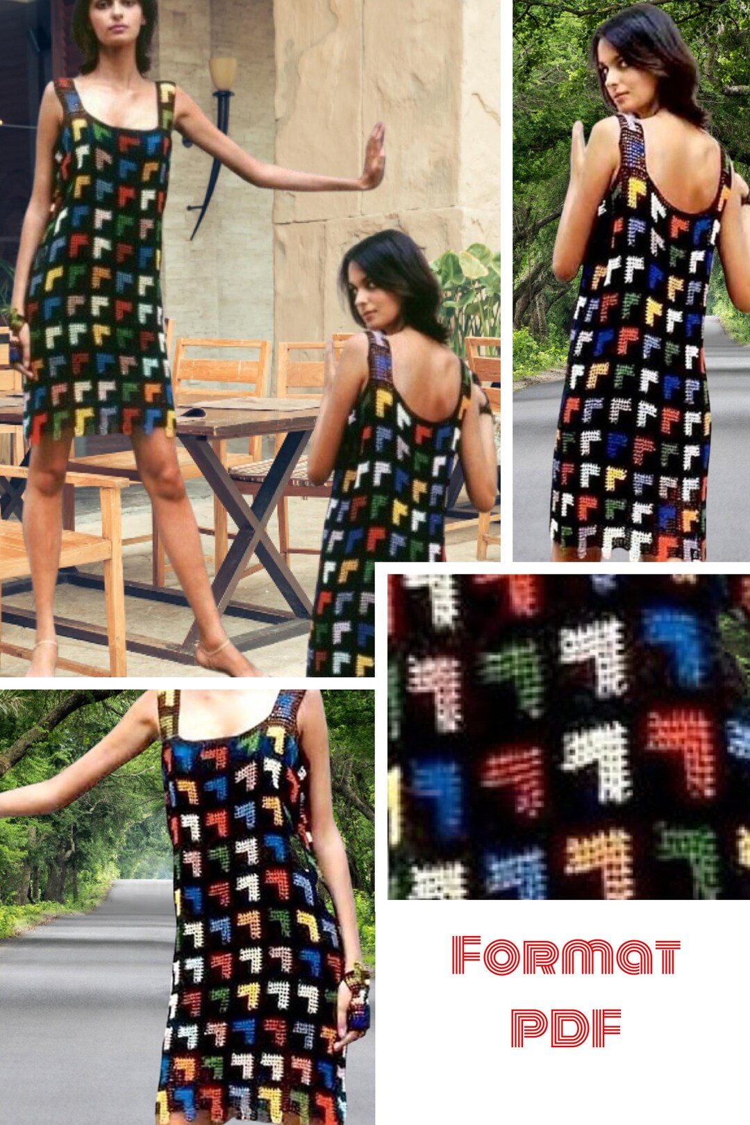 Crochet Lace Dress Pattern International Diagrams and Diagrams With ...