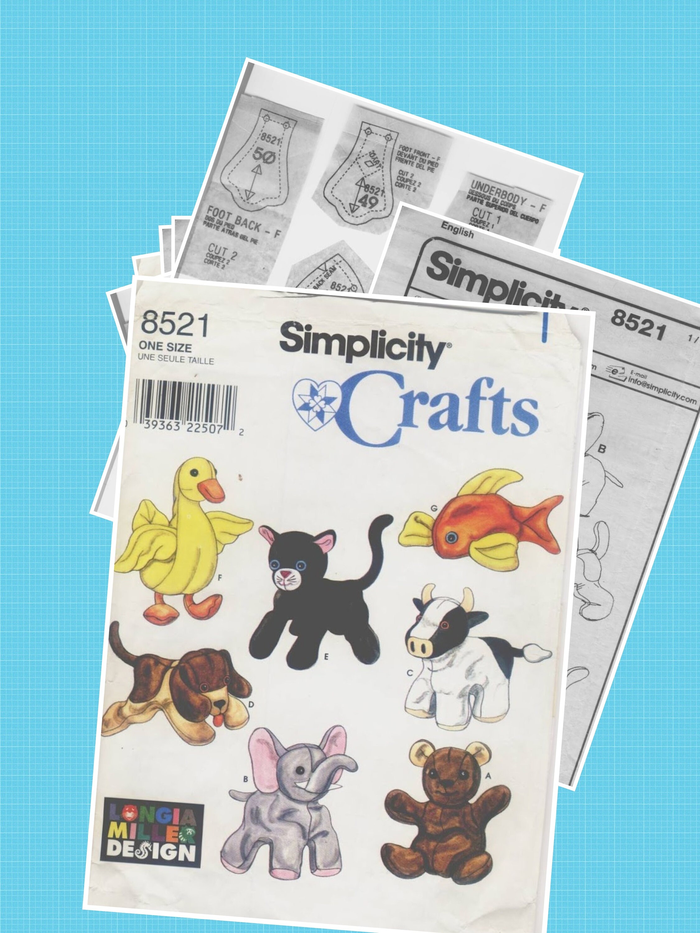 Vintage Magazine Simplicity PDF Format. Plush Models for Sewing Dolls ...