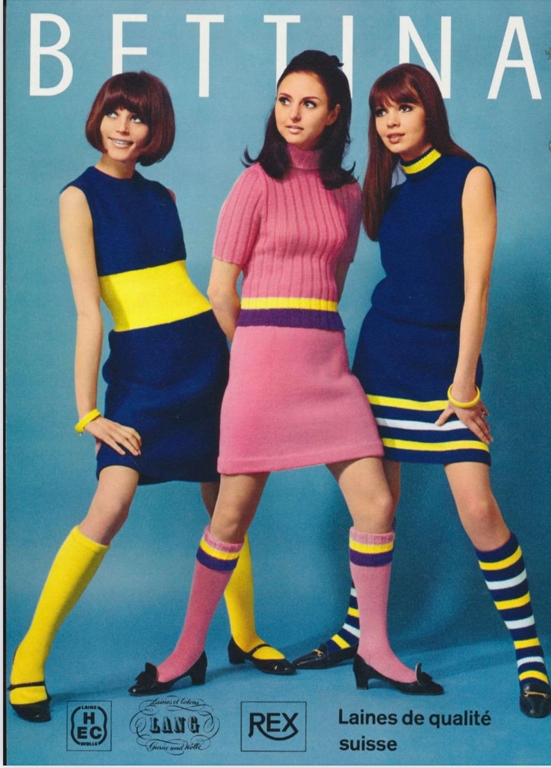 PDF Vintage Rare. Parade Models From Bettina Magazine in Pdf Format. Crochet Clothing Models ...