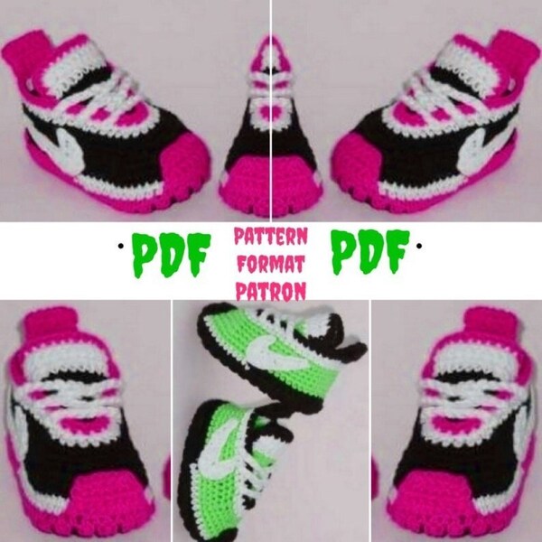 Nike Baby Crochet Shoes - Etsy