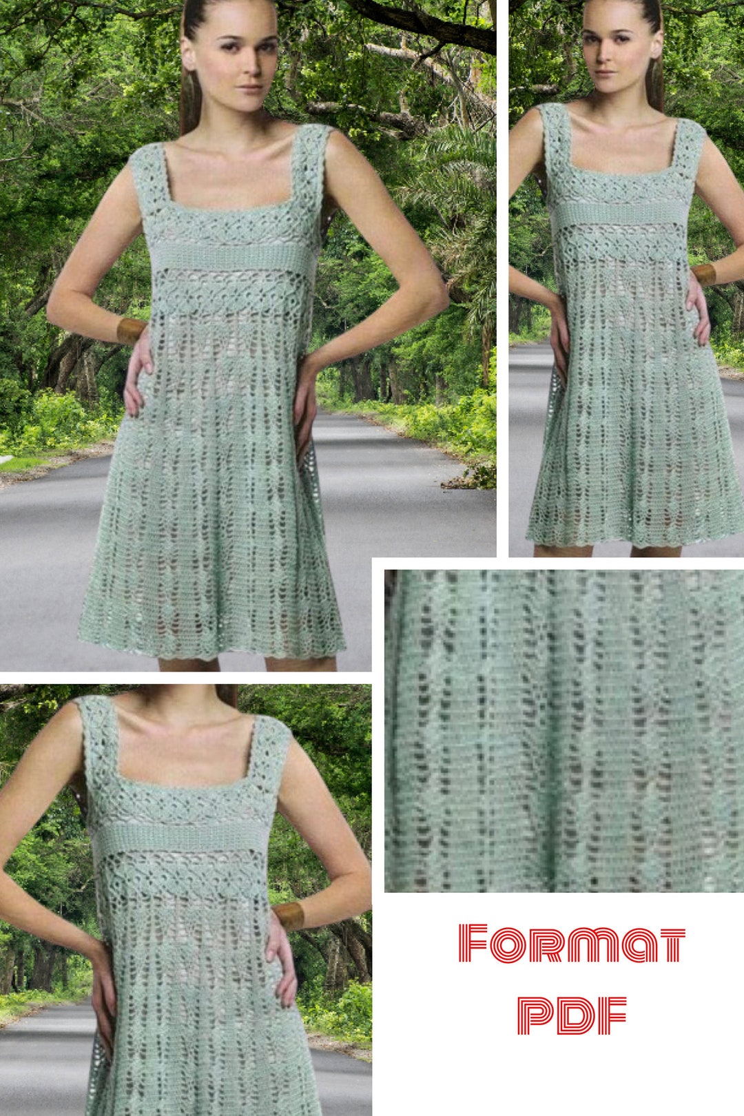 Crochet Lace Dress Pattern International Diagrams and Diagrams With ...