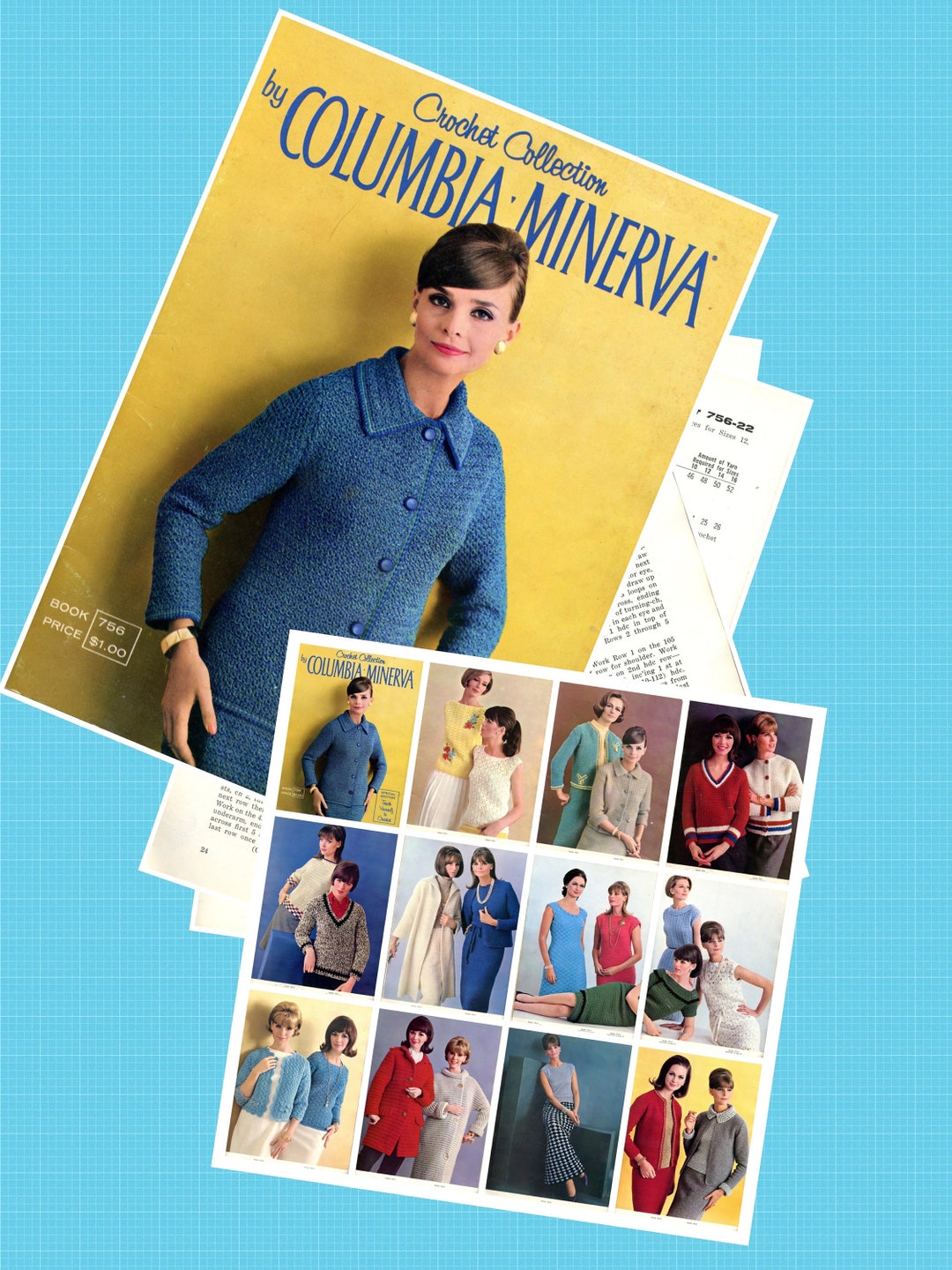 Vintage.magazine Columbia Minerva crochet in PDF Format.crochet ...