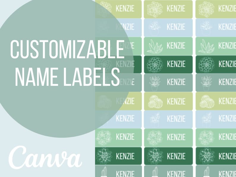 School Supply Labels / Name Labels for School Supplies / - Etsy