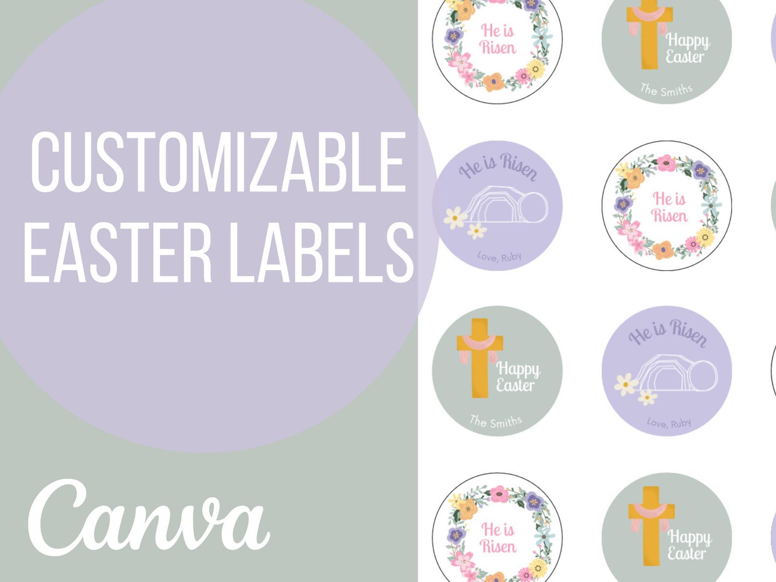 Printable Easter Stickers / Easter Stickers / Easter Day Stickers ...
