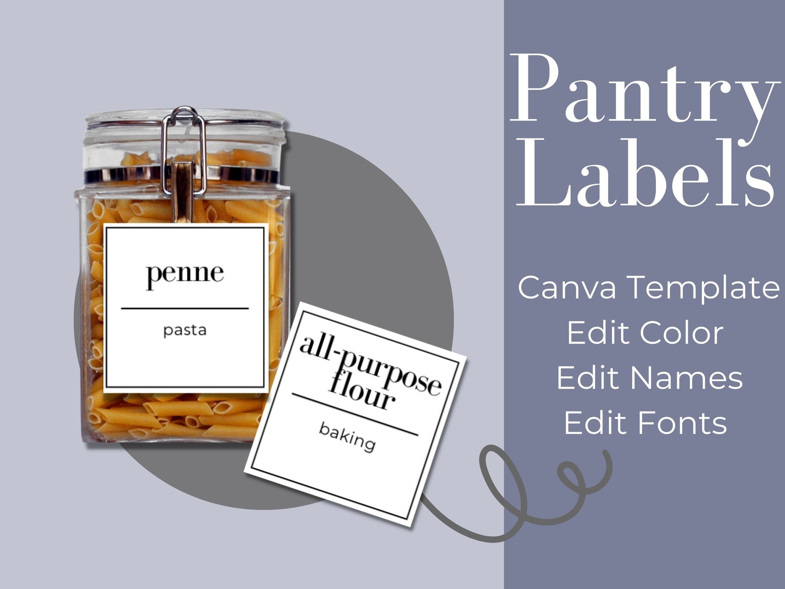 Editable Pantry Label /pantry Labels / Pantry Organization / Kitchen ...