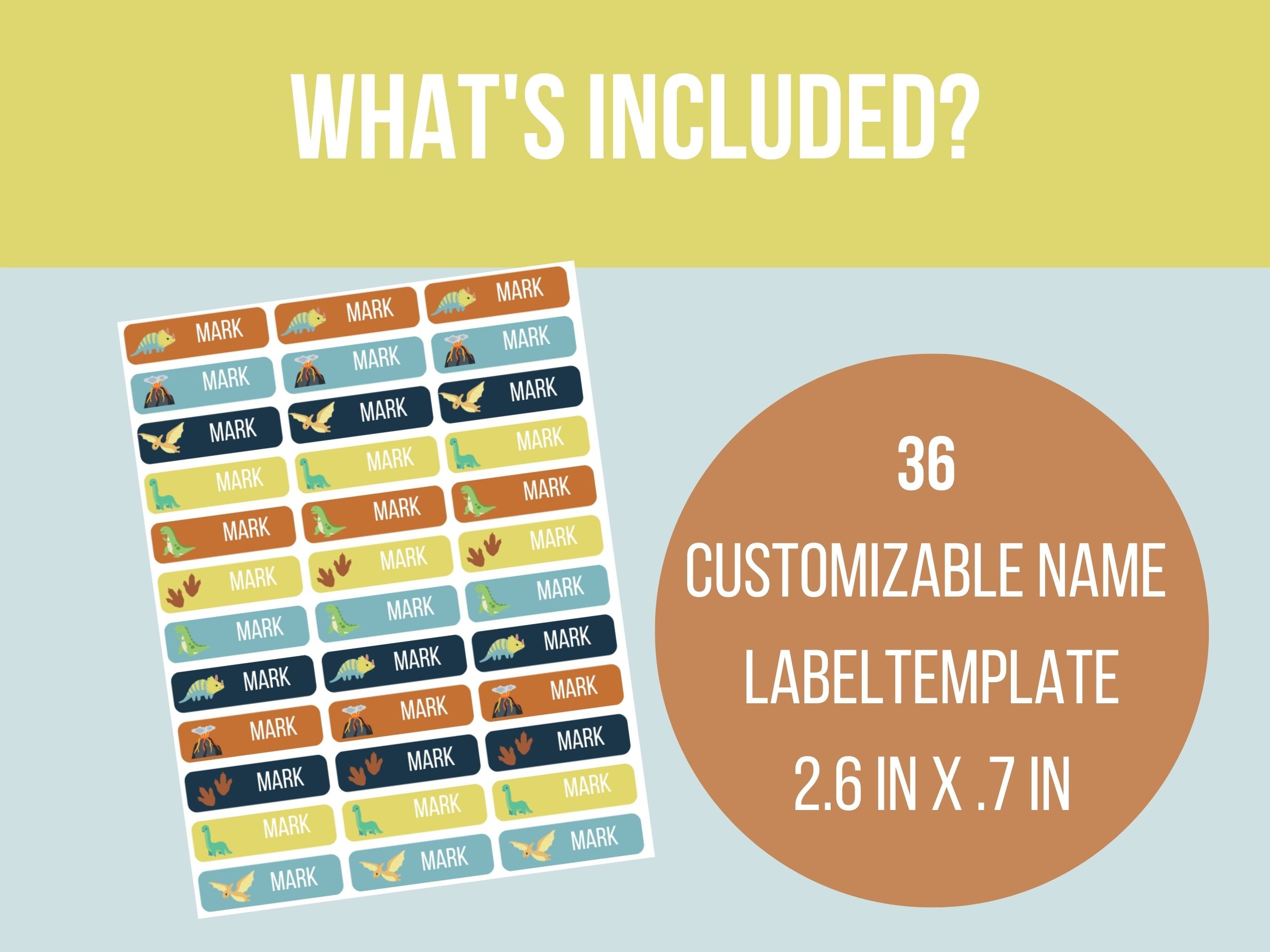 School Supply Labels / Name Tags for School Supplies / School Labels ...