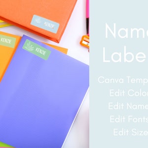 School Supply Labels / Name Labels for School Supplies / School Labels ...