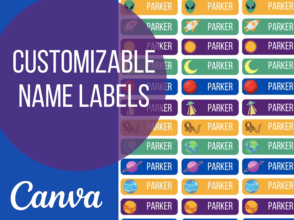 School Supply Labels / Name Labels for School Supplies / School Labels ...