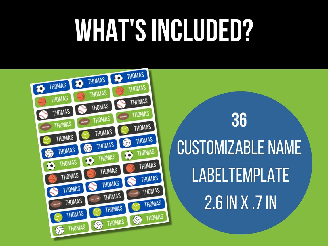 School Supply Labels / Name Labels for School Supplies / School Labels ...