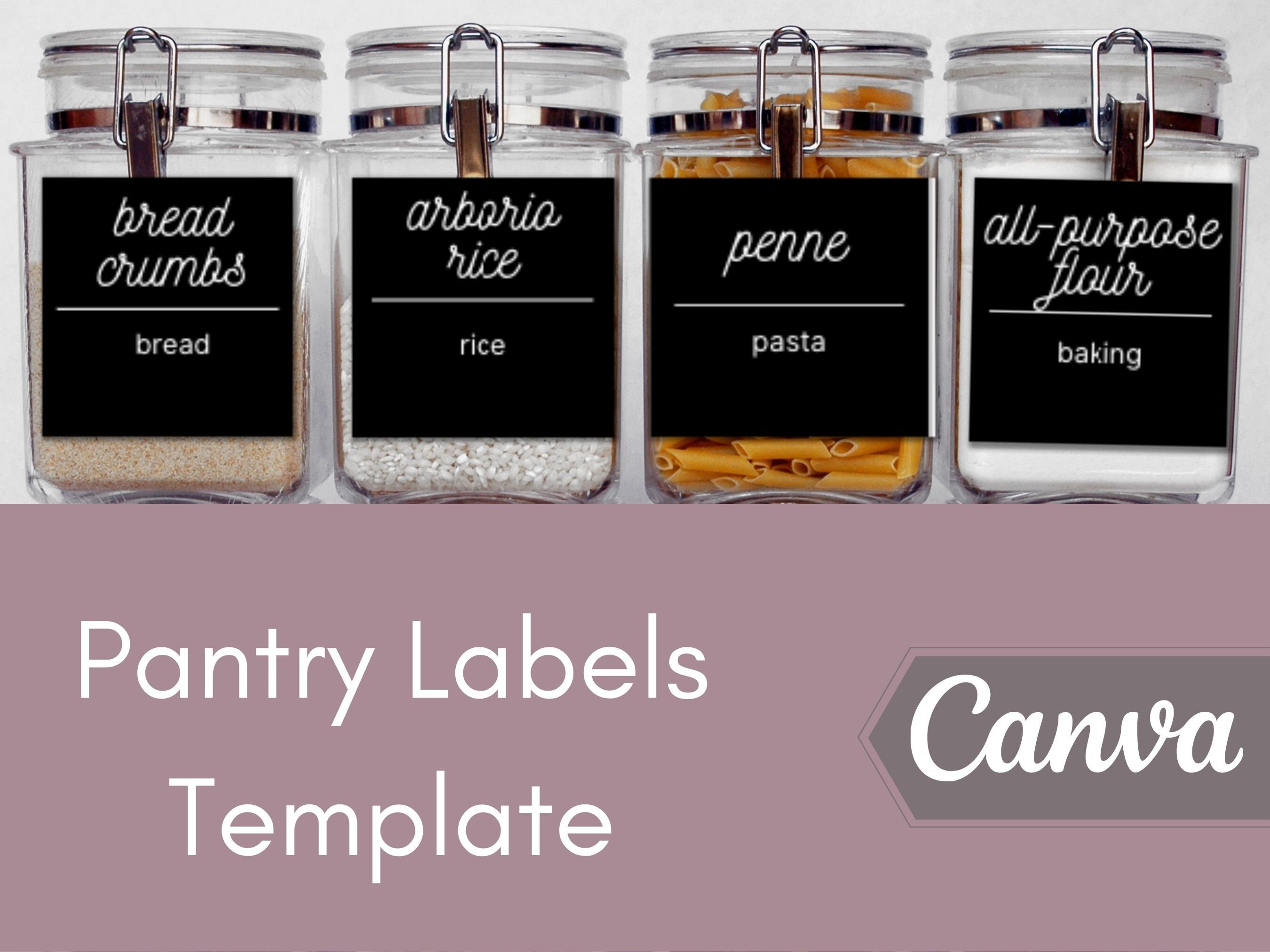 Editable Pantry Label /pantry Labels / Pantry Organization / Kitchen ...