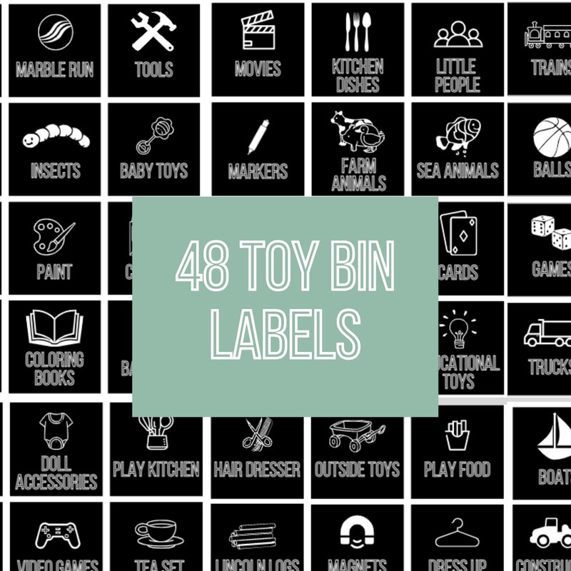 Bin Labels - Etsy