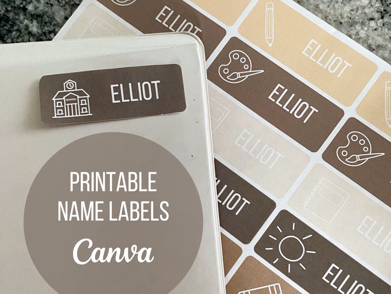 School Supply Labels / Name Labels for School Supplies / School Labels ...