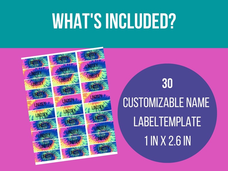 School Supply Labels / Name Labels for School Supplies / School Labels ...