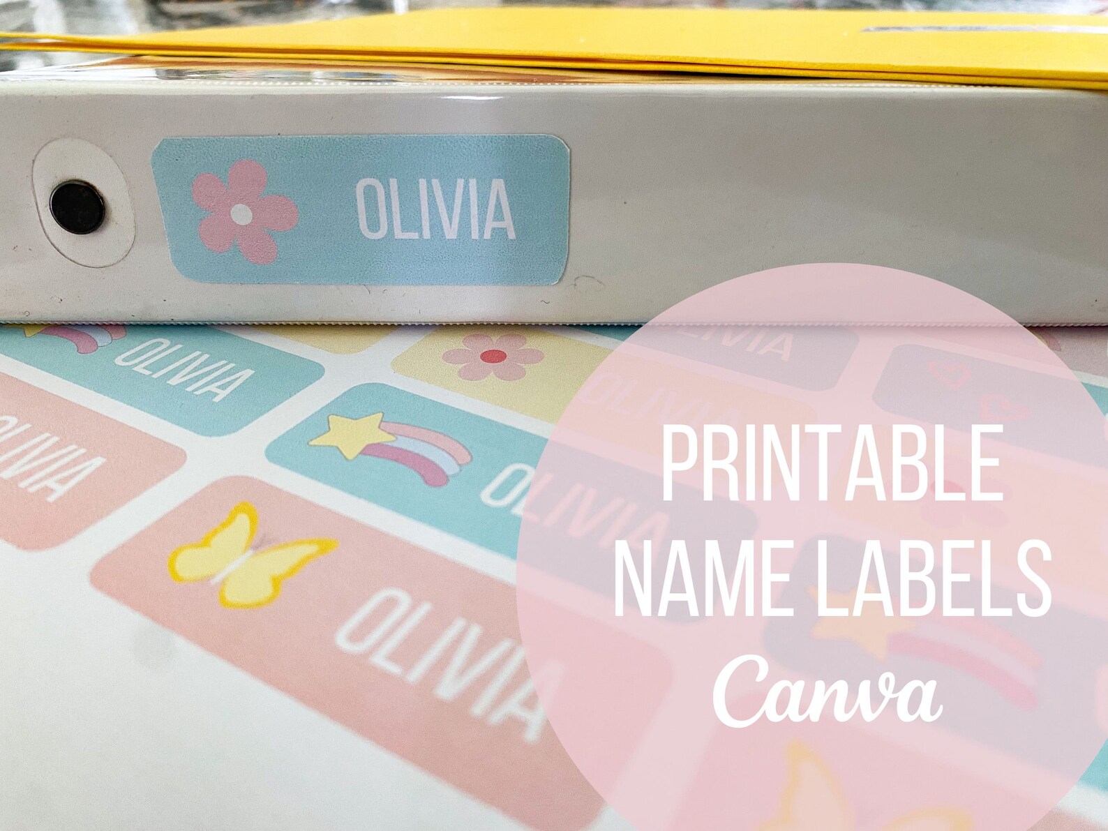 School Supply Labels / Name Tags for School Supplies / School Labels ...