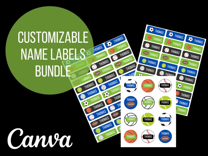 School Supply Labels / Name Labels for School Supplies / School Labels ...