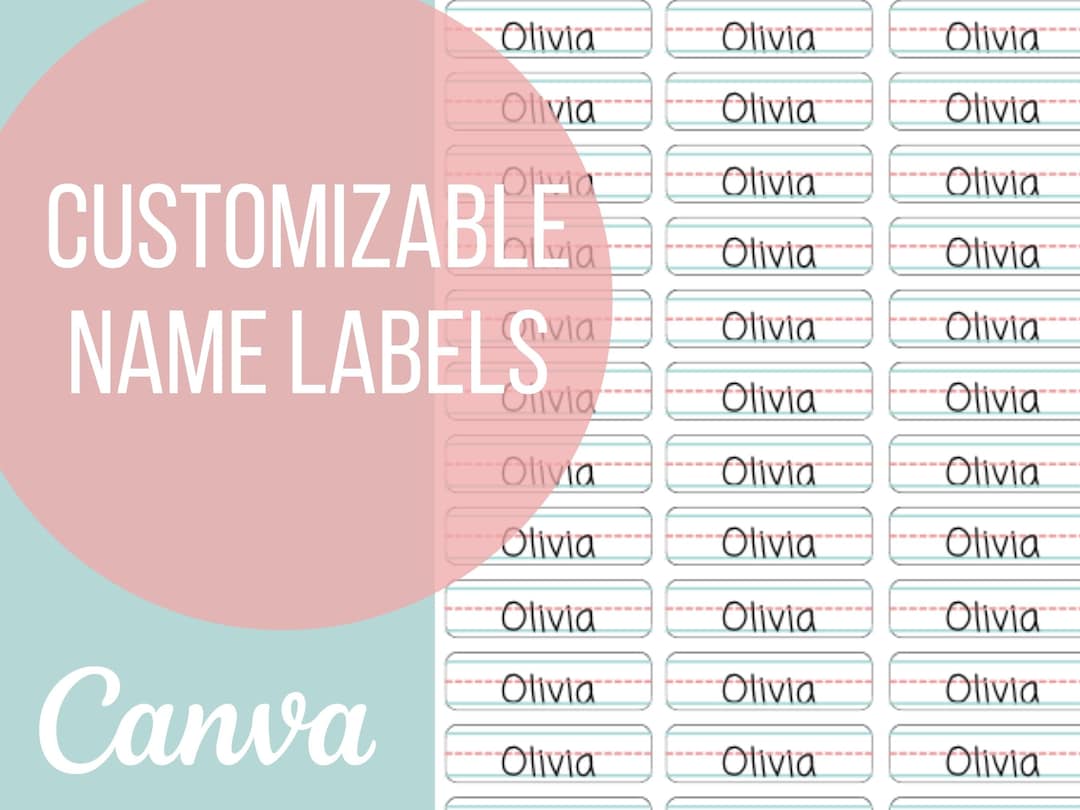 School Supply Labels / Name Labels for School Supplies / School Labels ...