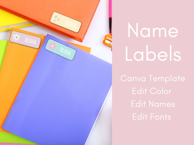 School Supply Labels / Name Tags for School Supplies / School Labels ...