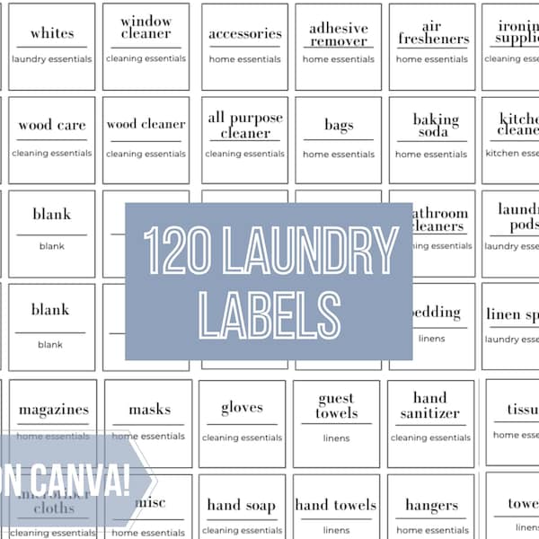 Laundry Stickers - Etsy