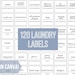 Laundry Room Labels/ Editable Laundry Container Labels/ Laundry Room ...