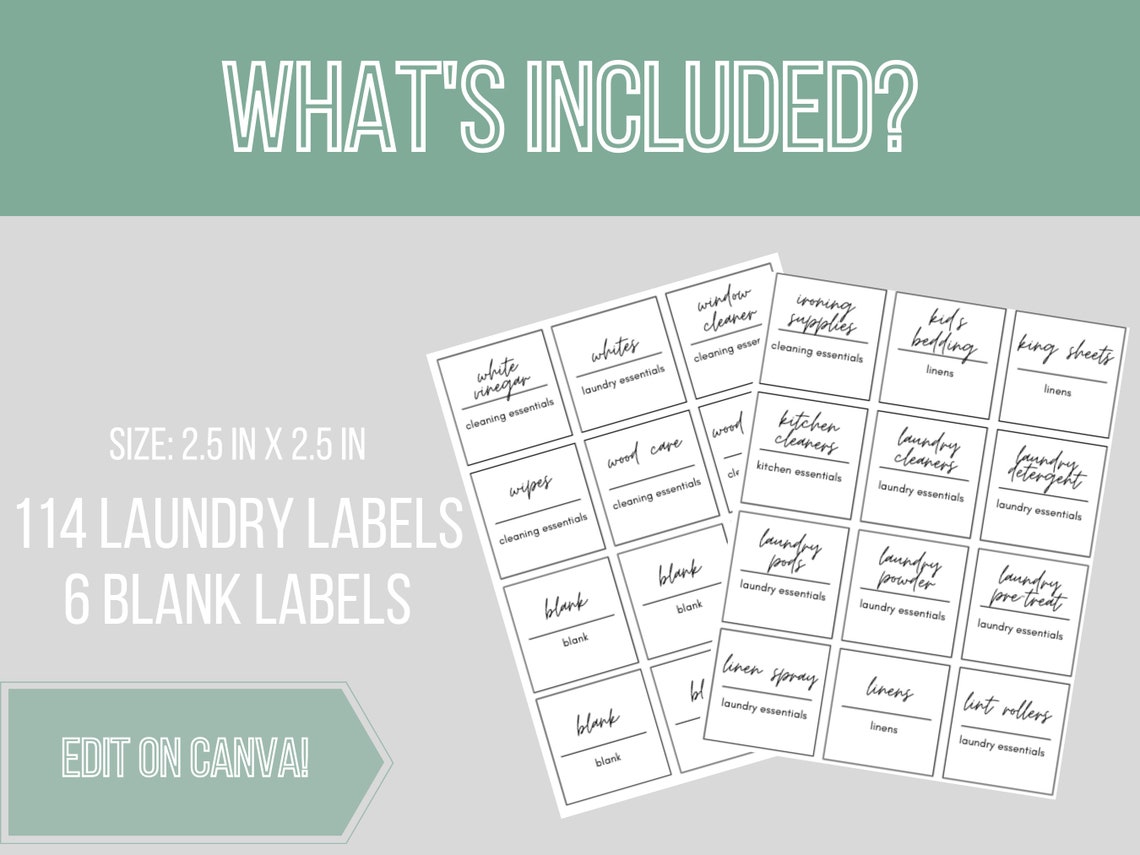 Baby Storage Labels, Editable Baby Storage Labels, Minimalist Baby ...