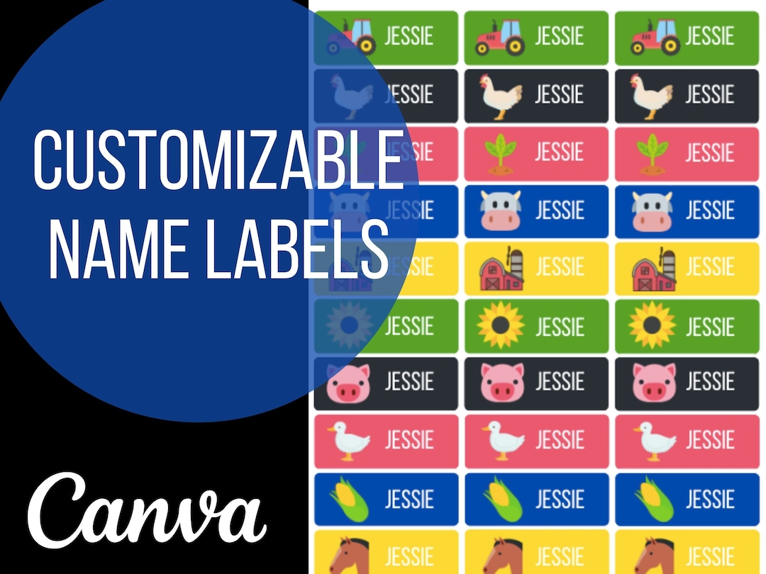 School Supply Labels / Name Labels for School Supplies / School Labels ...