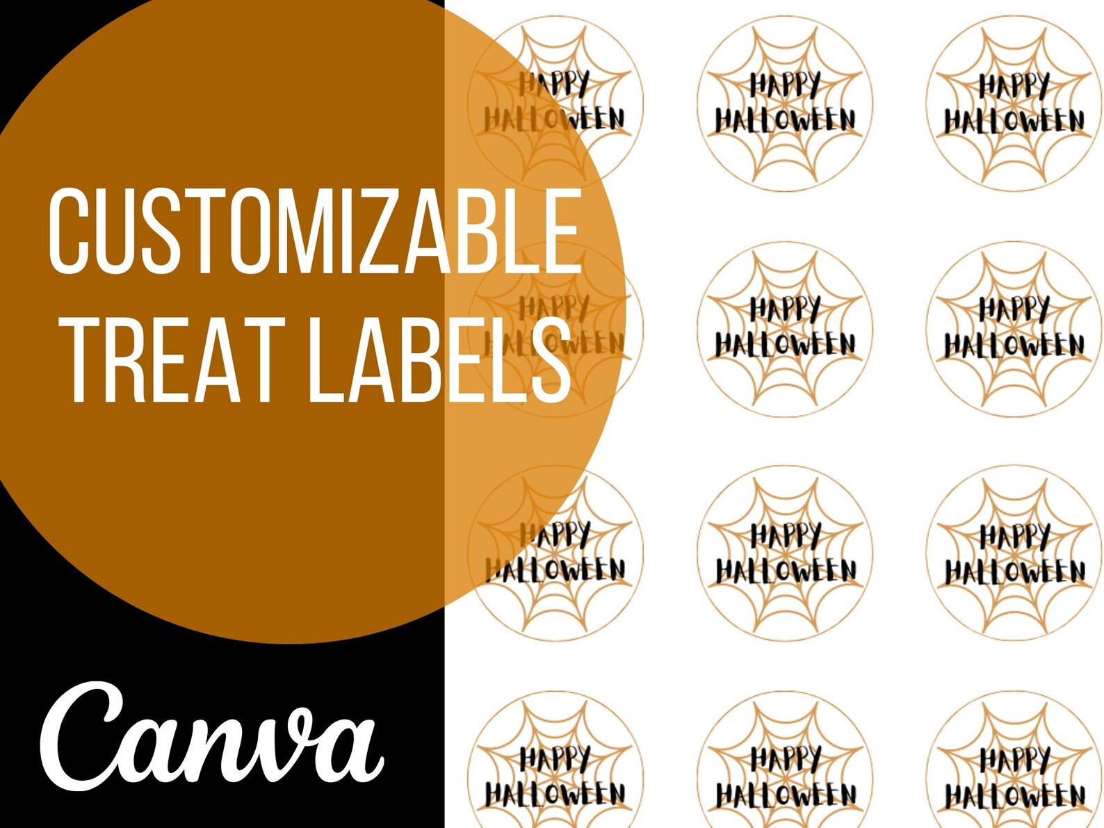 Printable Halloween Stickers / Label Template / Halloween Stickers ...