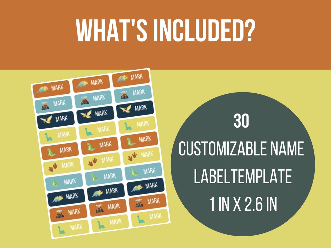 School Supply Labels / Name Labels for School Supplies / School Labels ...