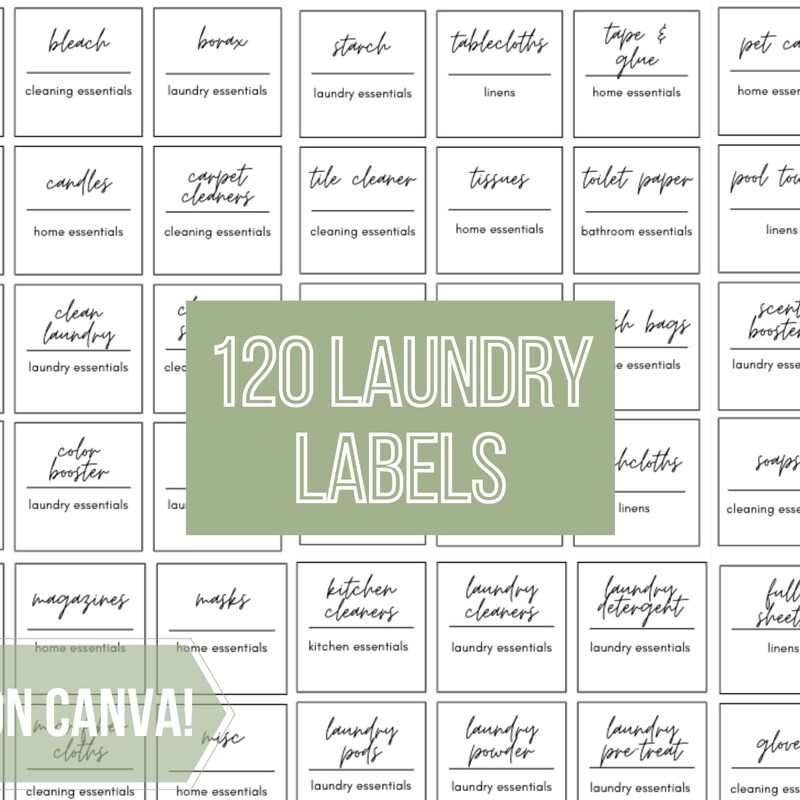 Laundry Stickers - Etsy