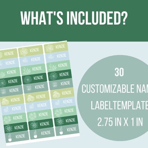 School Supply Labels / Name Labels for School Supplies / School Labels ...