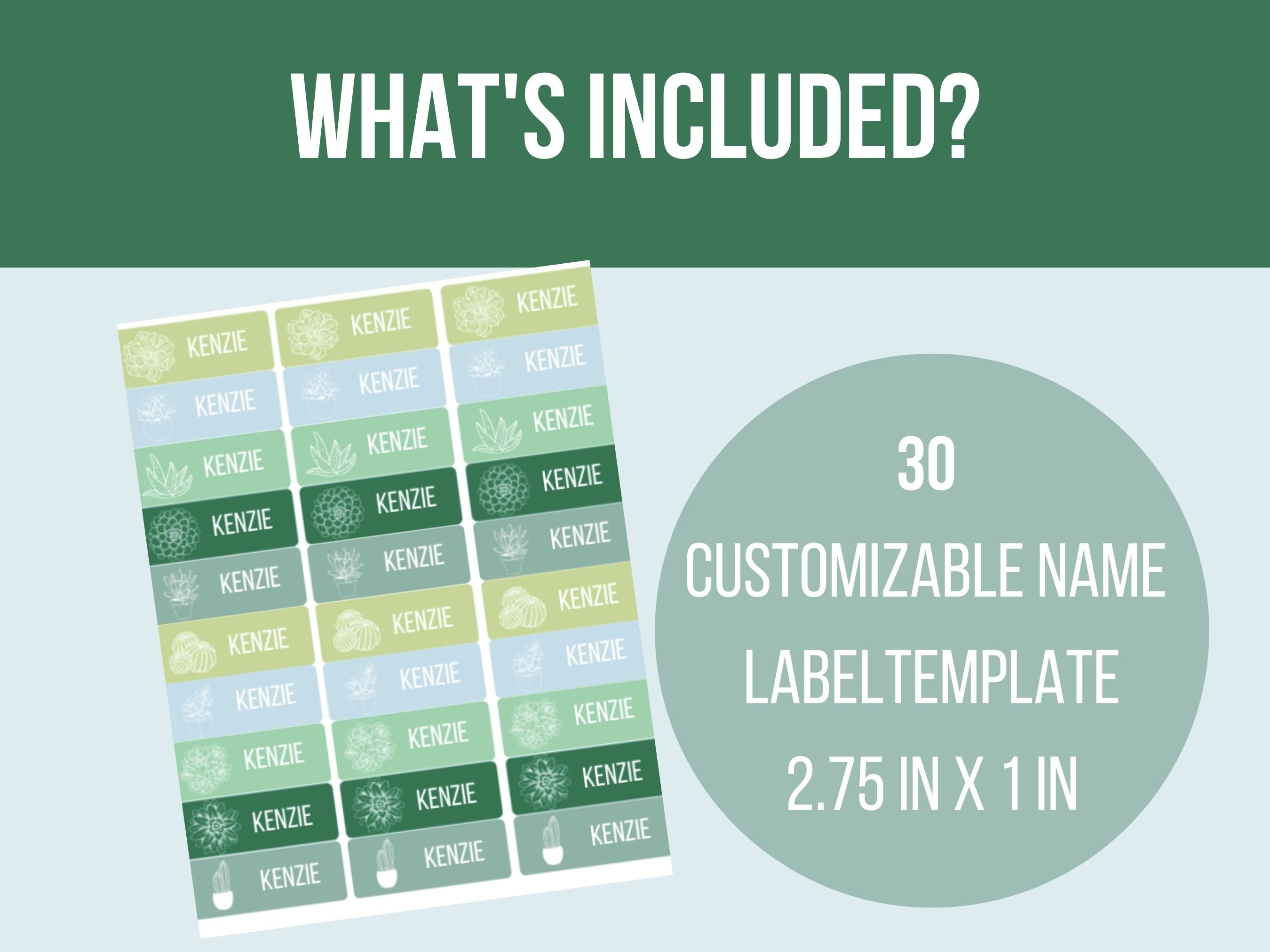 School Supply Labels / Name Labels for School Supplies / School Labels ...