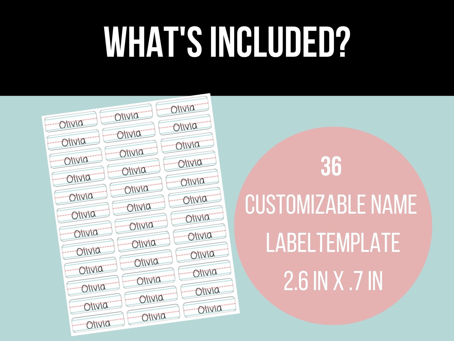 School Supply Labels / Name Labels for School Supplies / School Labels ...