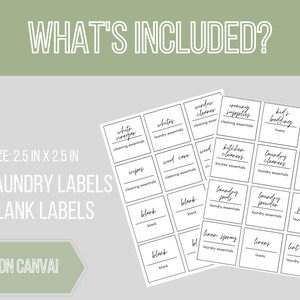 Laundry Room Labels/ Editable Laundry Container Labels/ Laundry Room ...