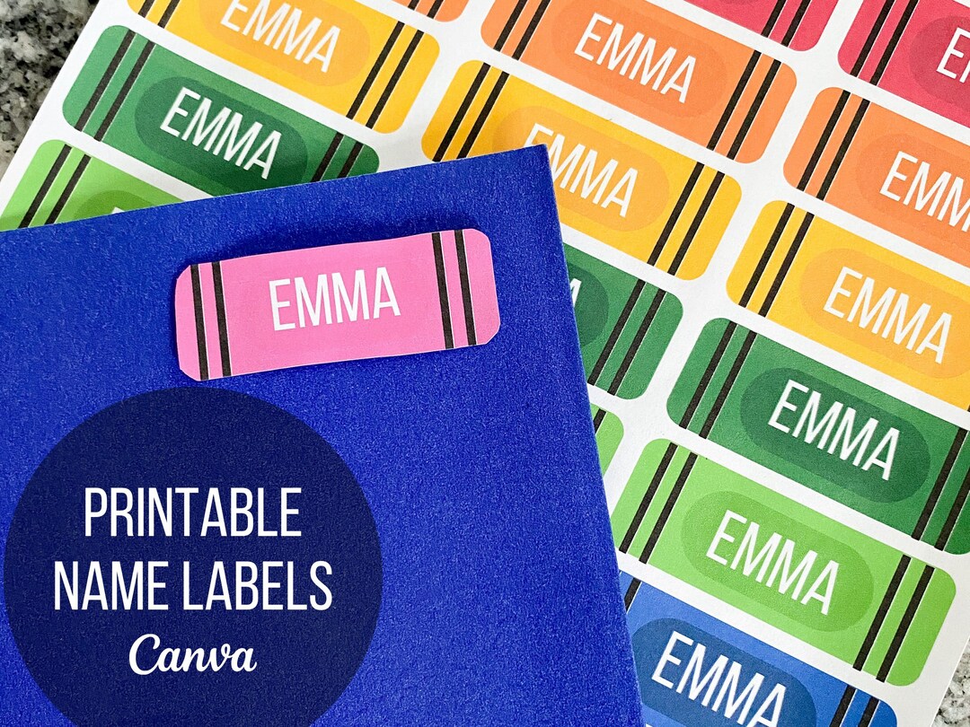 School Supply Labels / Name Labels for School Supplies / School Labels ...