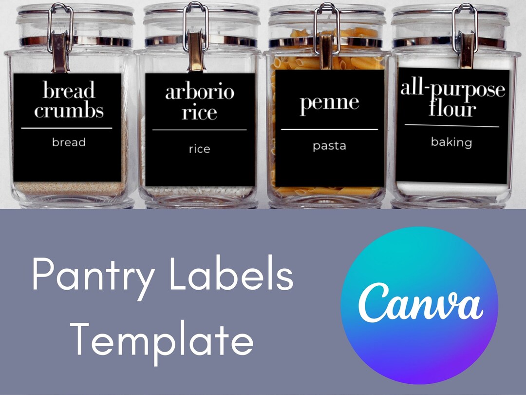 Editable Pantry Label /pantry Labels / Pantry Organization / Kitchen ...