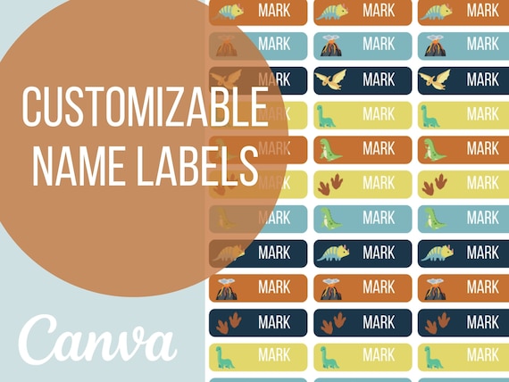 School Supply Labels / Name Tags for School Supplies / School - Etsy