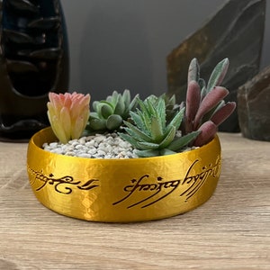 The One Ring - Succulent Planter Pot - Inspired by Lord of the Rings ...