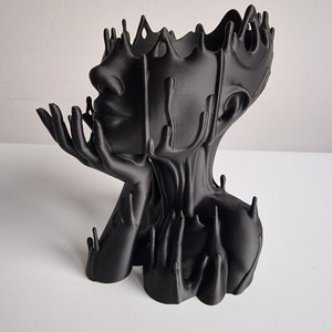 Melted Goddess Head Planter - Succulent Plant Pot - 3D Printed - Medusa ...