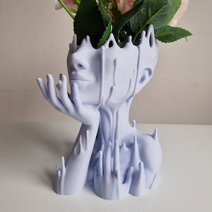Melted Goddess Head Planter - Succulent Plant Pot - 3D Printed - Medusa ...