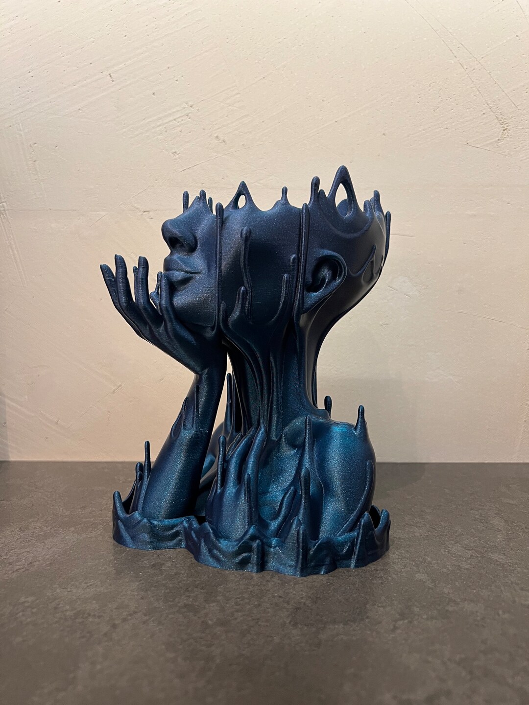 Melted Goddess Head Planter - Succulent Plant Pot - 3D Printed - Medusa ...