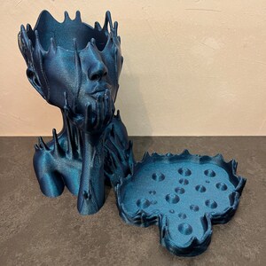 Melted Goddess Head Planter - Succulent Plant Pot - 3D Printed - Medusa ...