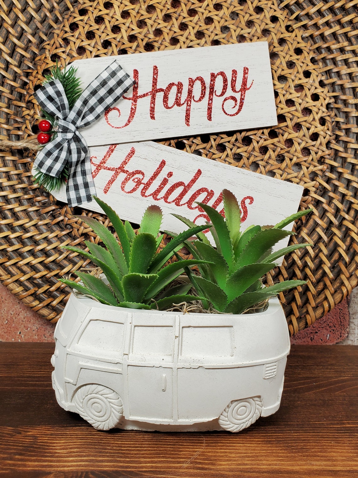 VW Bus Planter, Hippie Bus, Surfer Bus, Cement Planter Pot for ...