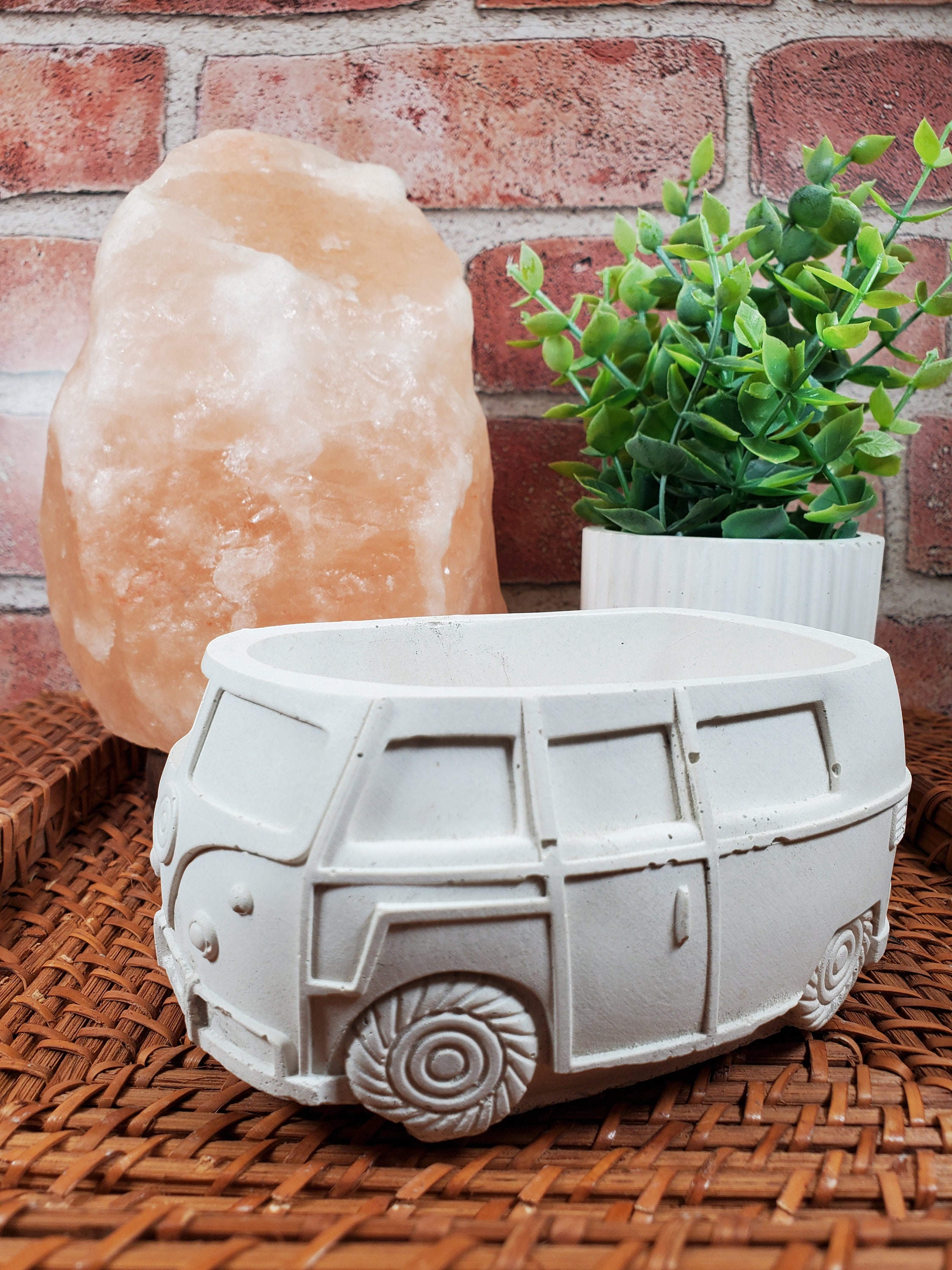 VW Bus Planter, Hippie Bus, Surfer Bus, Cement Planter Pot for ...